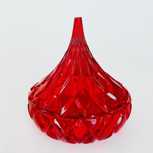 Vintage | Accents | Vintage Godinger Red Crystal Hersheys Kiss Candy ...